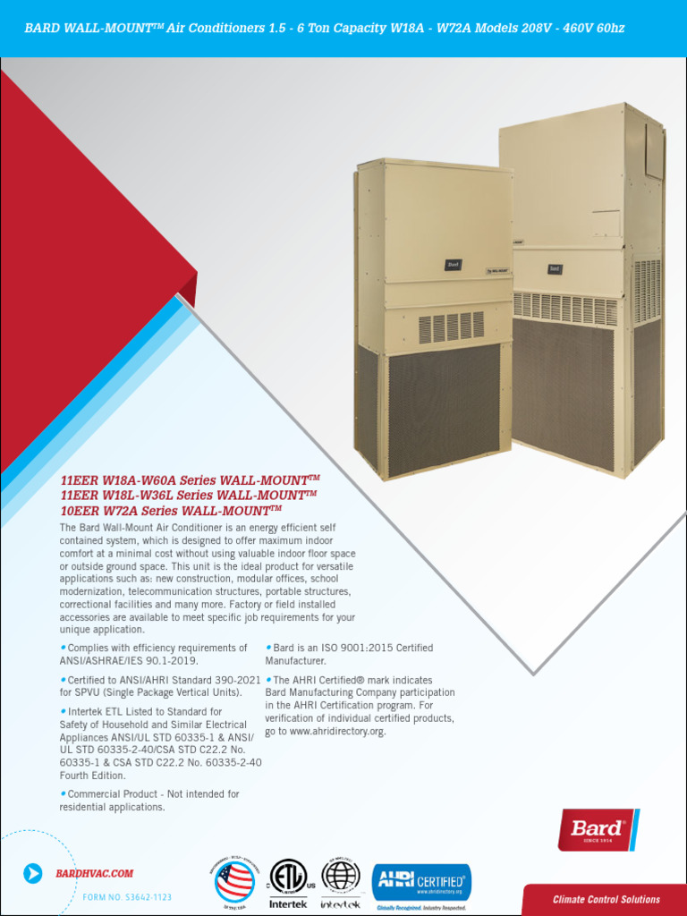 BARD | PDF | Air Conditioning | Ventilation (Architecture)