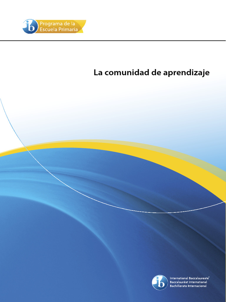 La comunidad de aprendizaje | PDF | Aprendizaje | Inclusión (Educación)