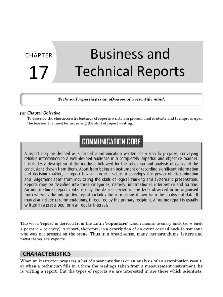 Technical Report Importance and Characterstics | PDF | Experiment ...