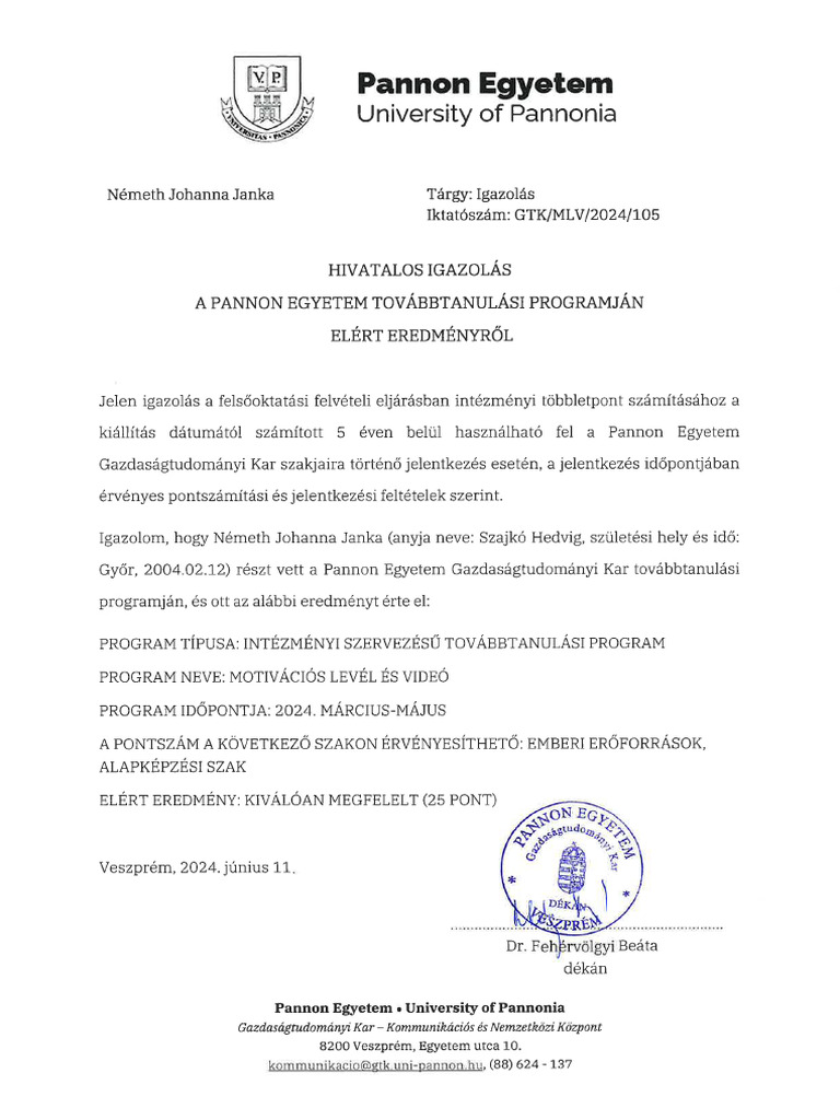 GTK MLV 2024 105 NemethJohannaJanka | PDF