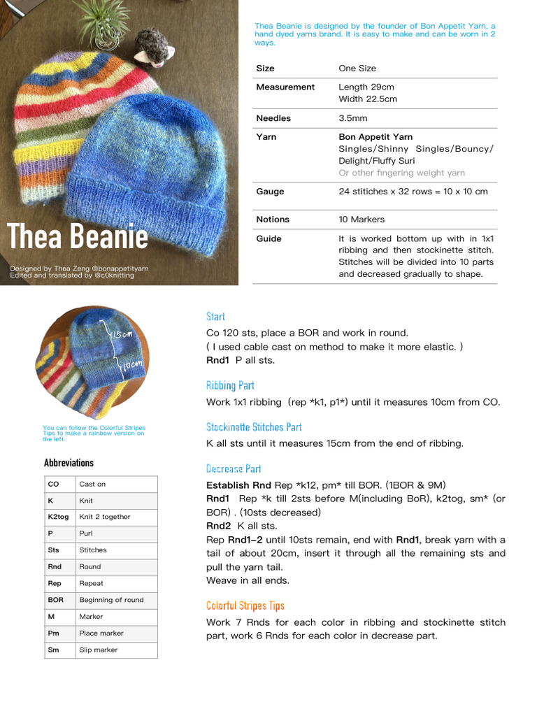 Thea Beanie | PDF