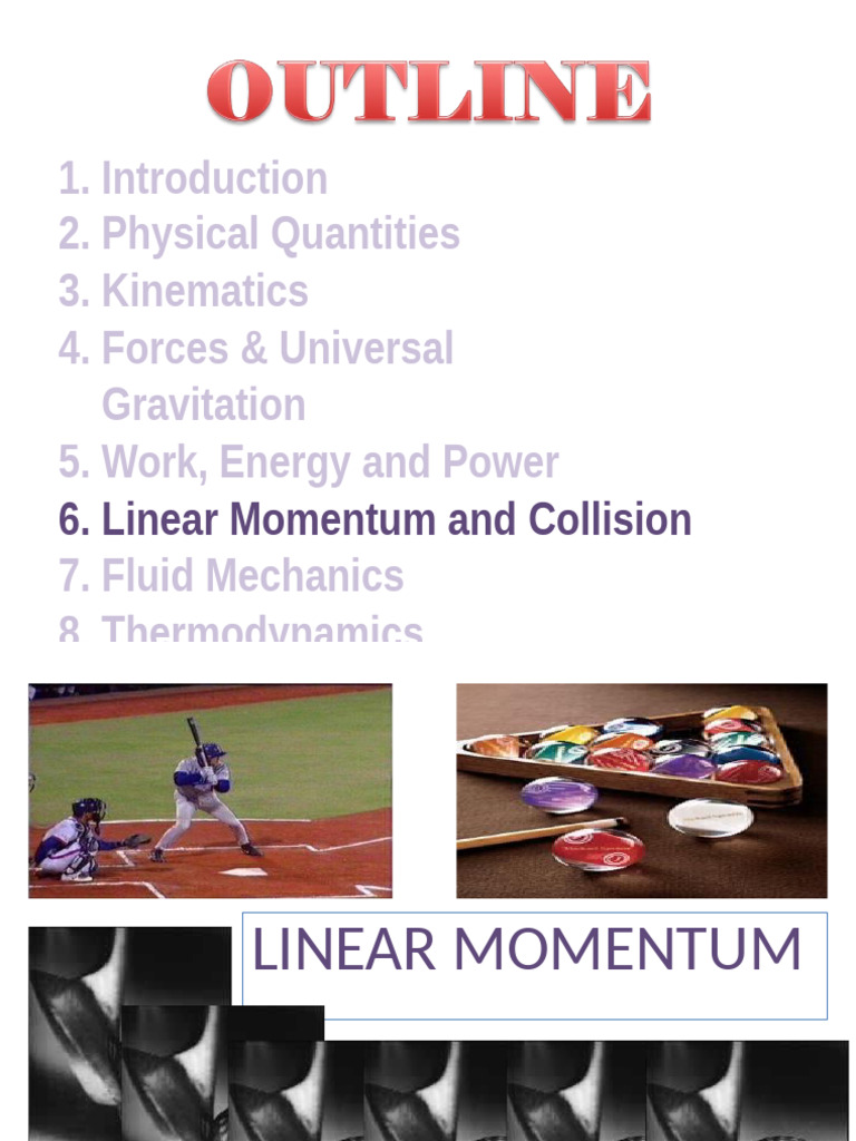 Linear-Momentum-Impulse | PDF | Momentum | Velocity