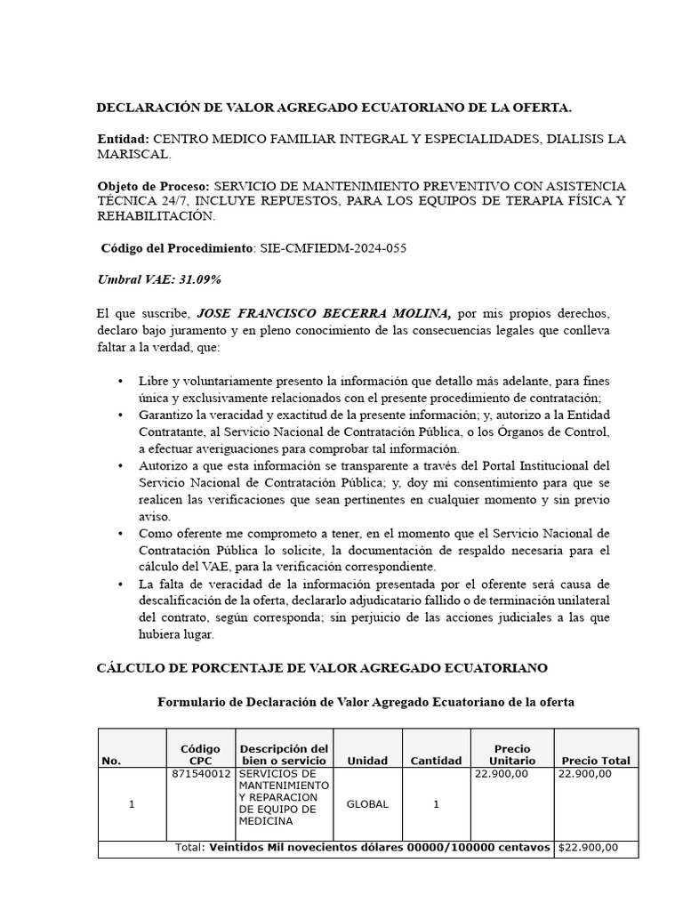 43-CALCULO - VAE CMLM-signed | PDF