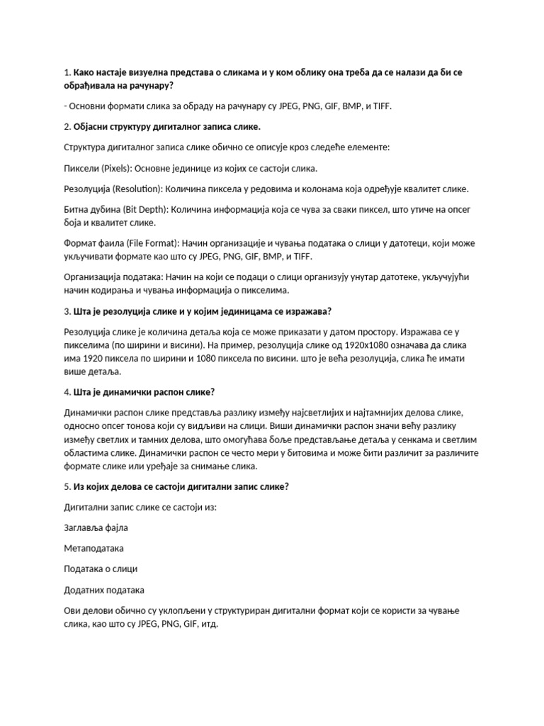 Obrada Slike Na Računaru Danilo Milutinovic | PDF