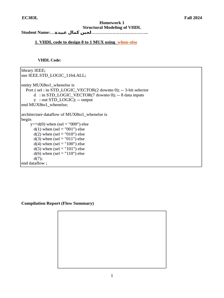 Homework 1 | PDF | Vhdl | Software Engineering