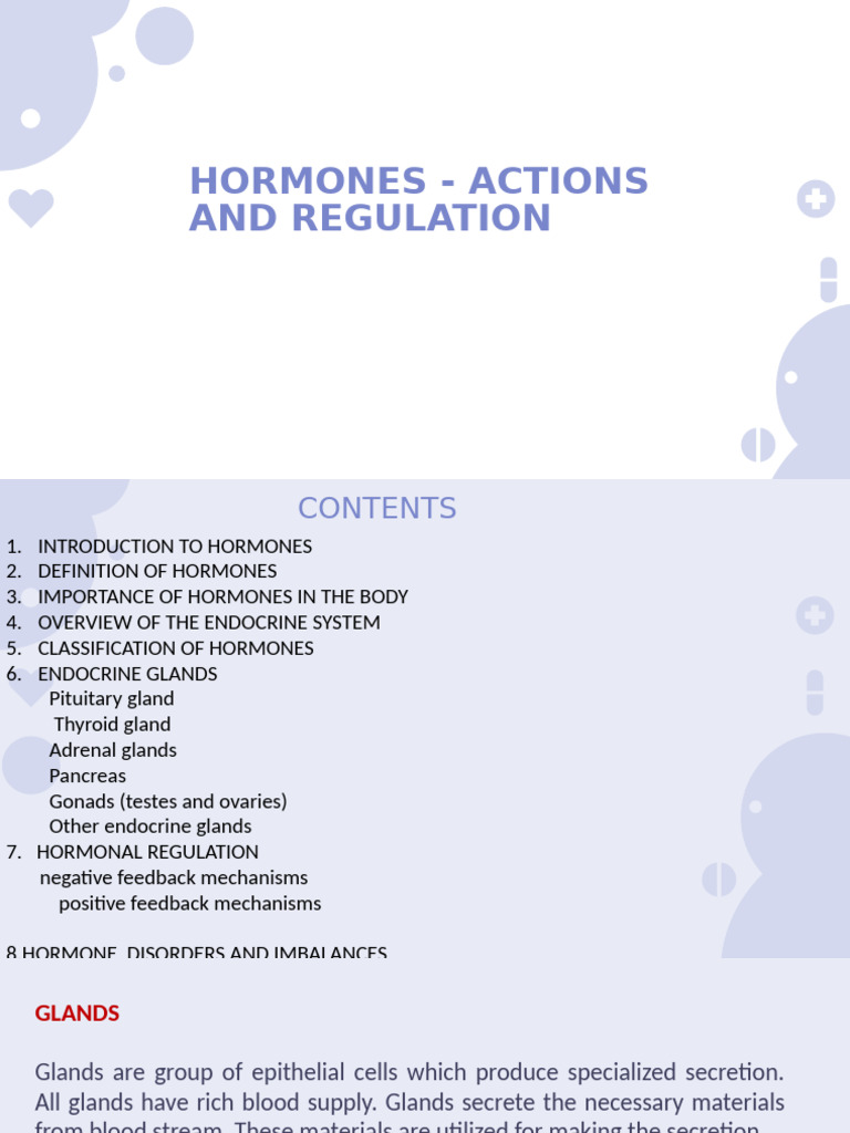 Harmones and Its Action Part 2 | PDF | Pancreas | Adrenal Gland