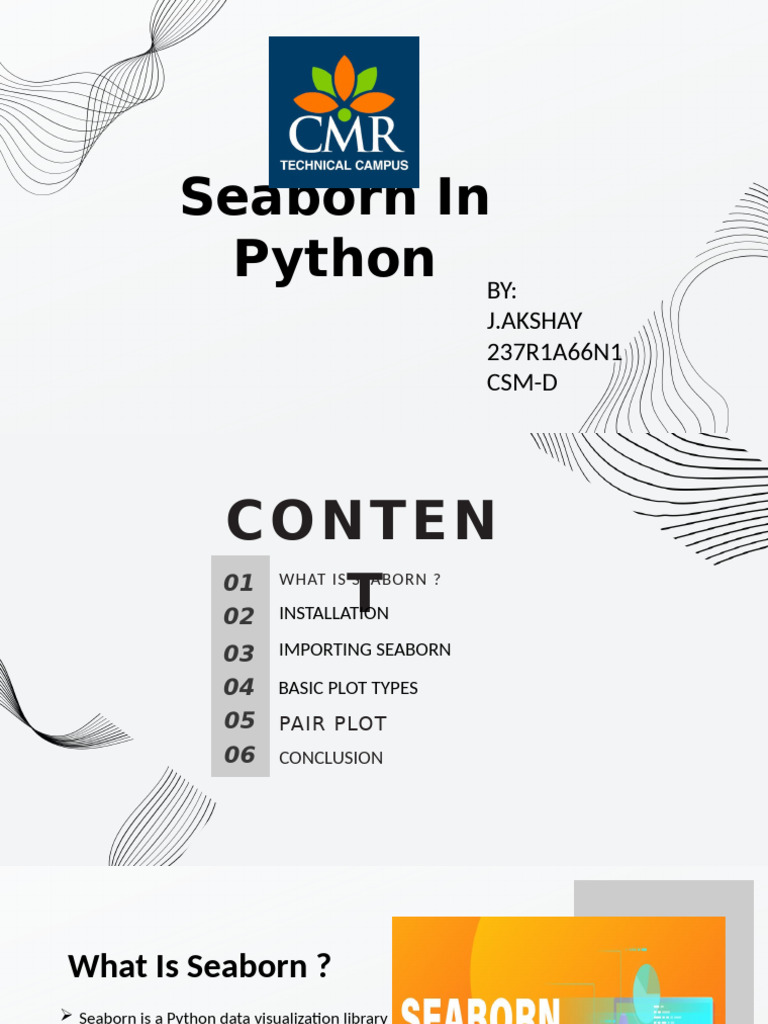 Seaborn Python Ppt | PDF
