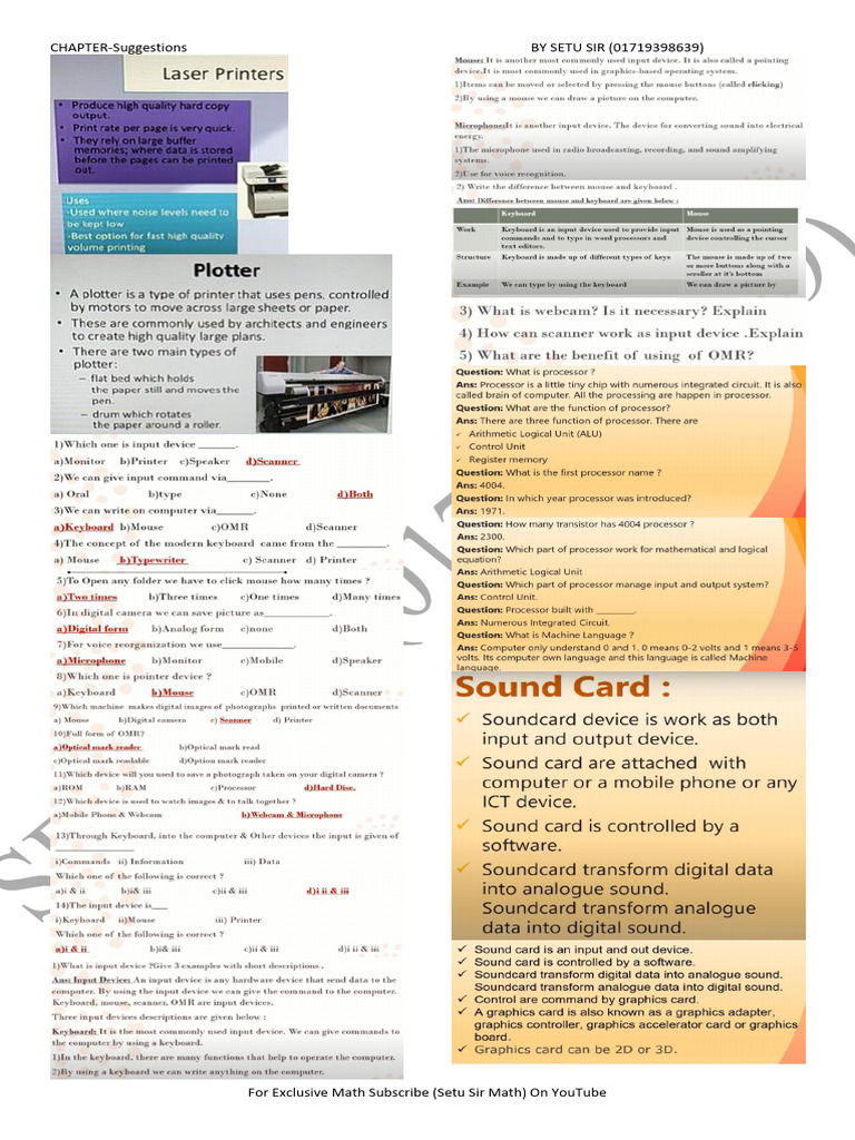 Important-MCQ-and-Information | PDF
