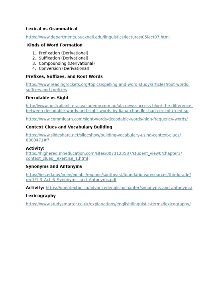 Oct23-Intro to Linguistics Outline | PDF