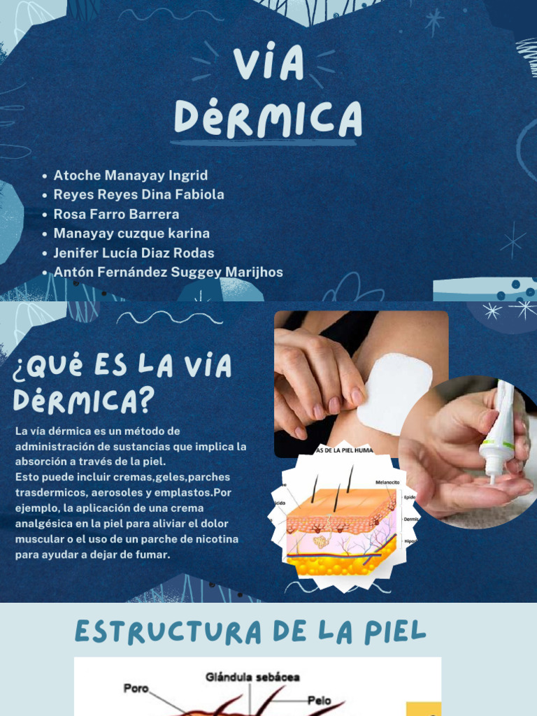 Vía dérmica: métodos y beneficios | PDF