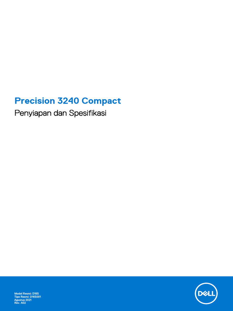 Precision 3240 Workstation Owners Manual2 in Id | PDF | Komputer