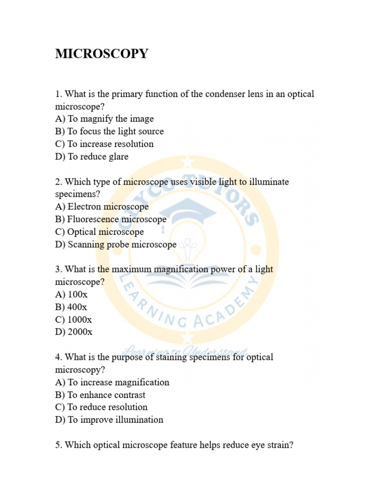Micros | PDF | Microscope | Electron Microscope
