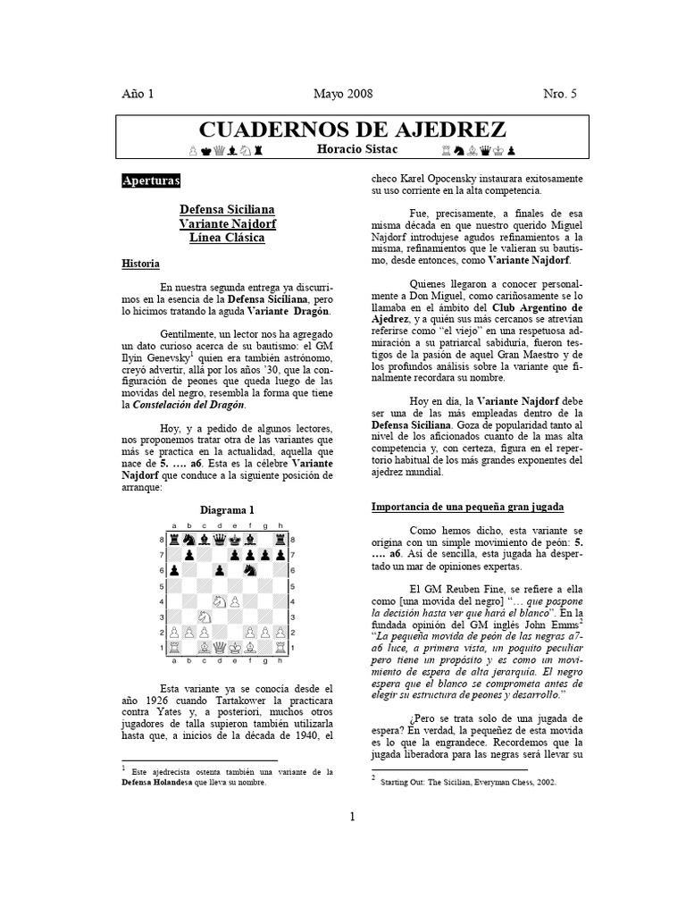 CdA5 08 | PDF | Aperturas de ajedrez | Juegos de mesa tradicionales