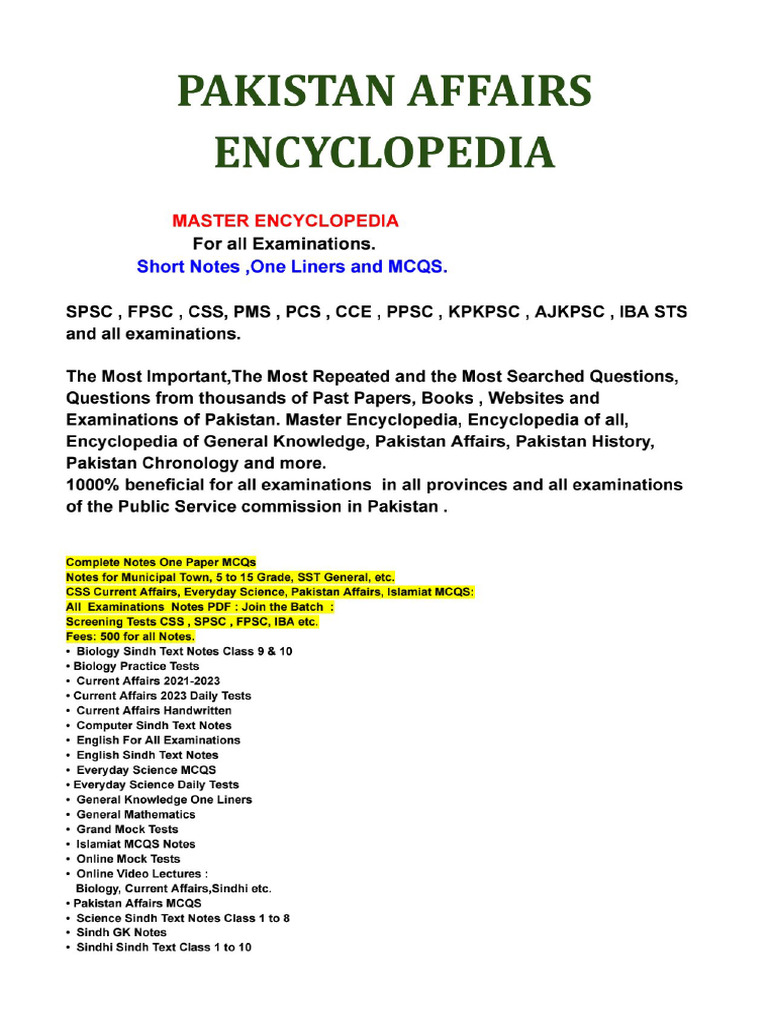 2. Pak affairs (1) | PDF