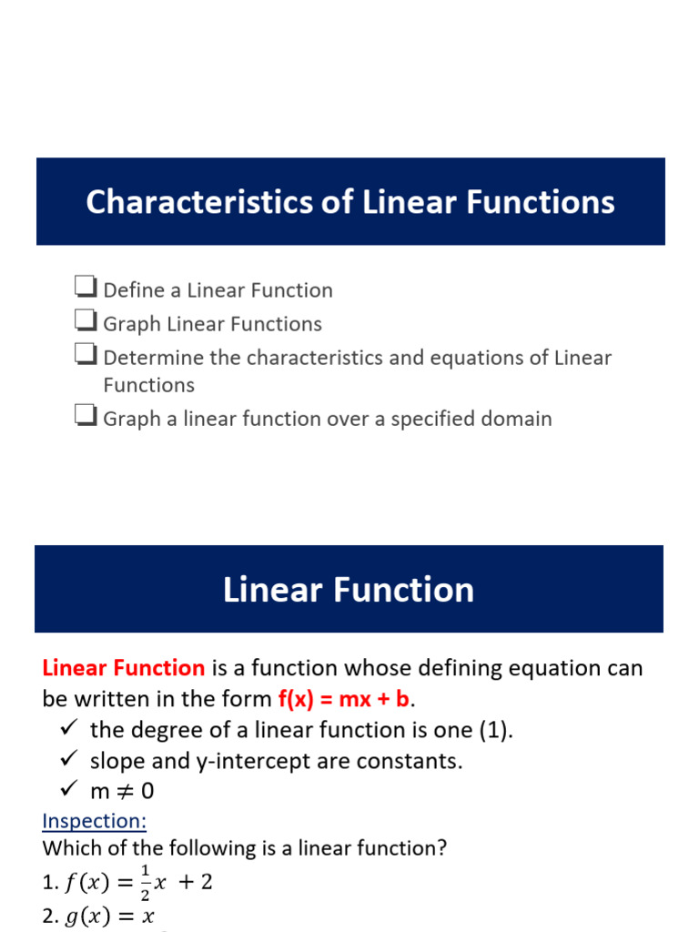 T1M2 - C3 - Session 1 - Intro To Linear Function | PDF | Teaching ...