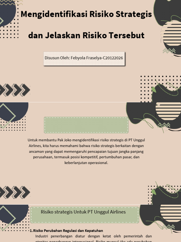 Tugas 2 Manajemen Risiko Bisnis Febyola Fraselya - C20122026 | PDF