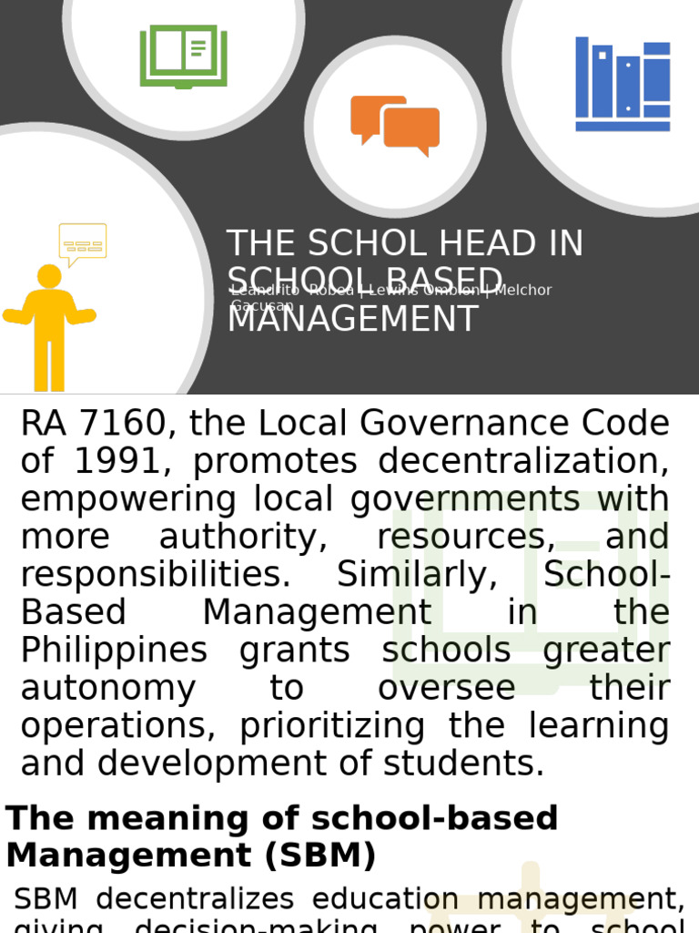 THE-SCHOL-HEAD-IN-SCHOOL-BASED-MANAGEMENT | PDF | Teachers | Autonomy