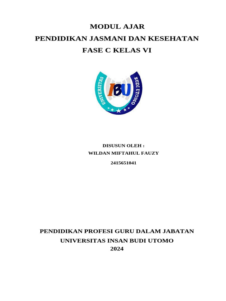 Modul Ajar Ukin PPG Wildan | PDF