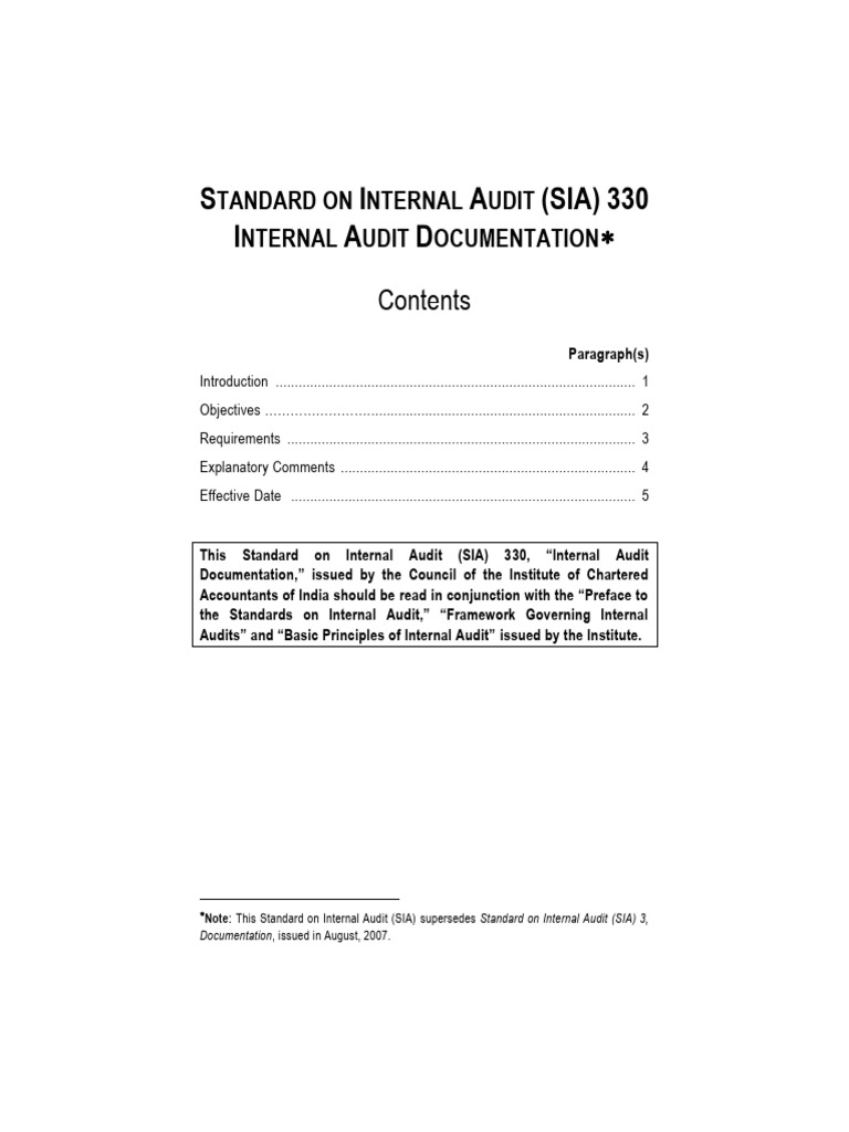 Internal Audit Documentation Standards | PDF | Audit | Internal Audit