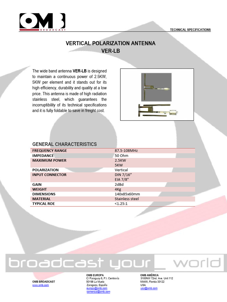 Omb Ver Lb Ing Dipol | PDF | Antenna (Radio) | Telecommunications ...