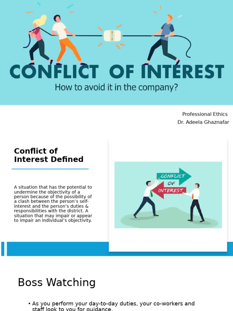 Understanding Conflict of Interest in Ethics | PDF | Conflict Of ...
