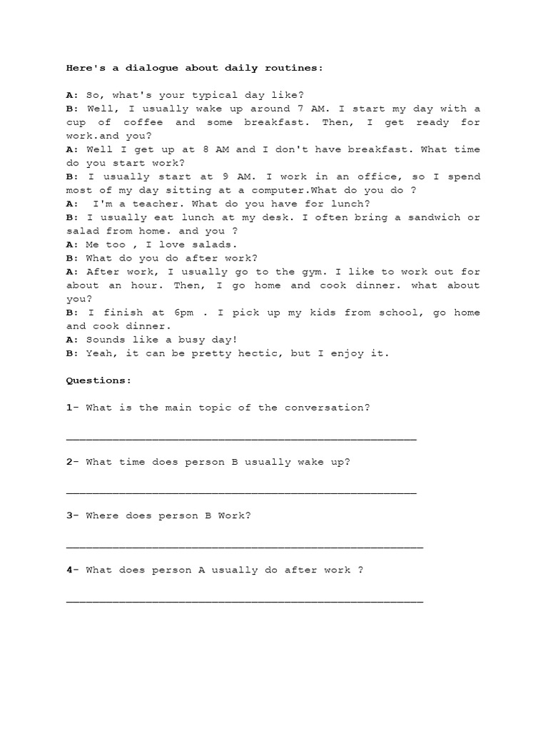 Routine A1 | PDF | Self-Improvement