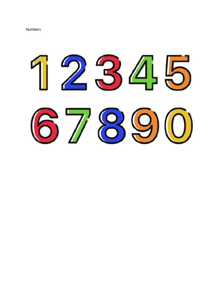 Numbers | PDF