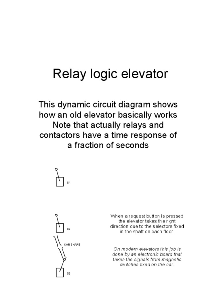 Relay Logic Elevator | PDF