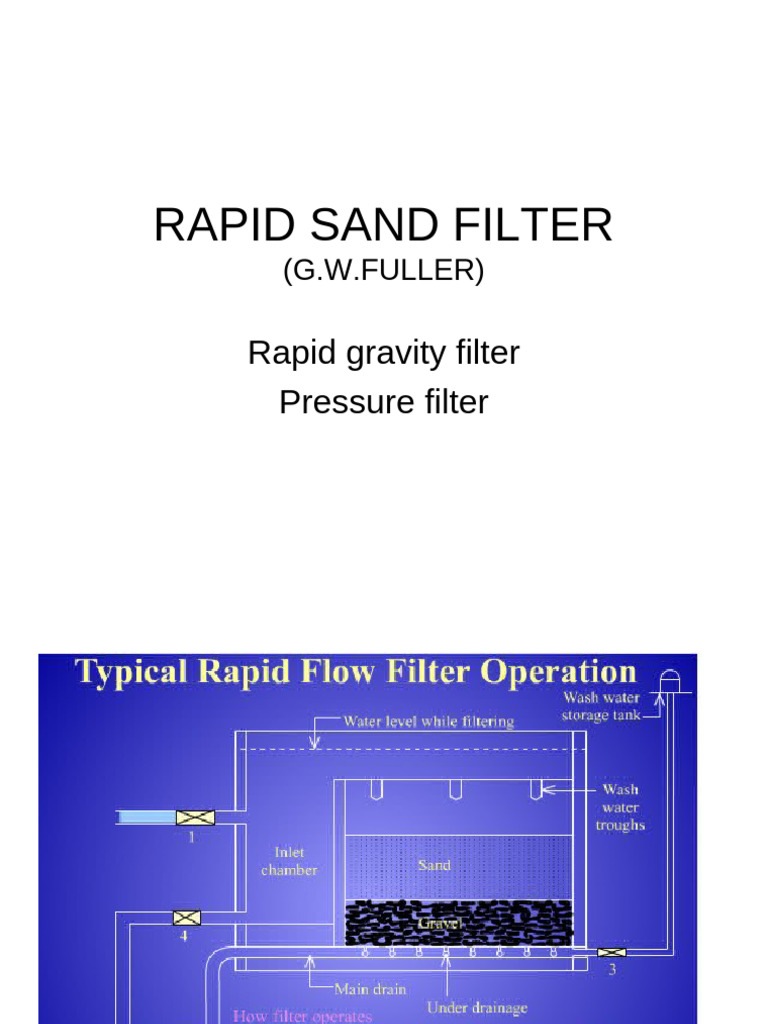 Rapid Sand Filter | PDF | Science & Mathematics | Technology & Engineering
