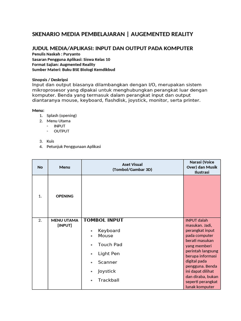 Storyboard AR-VR | PDF