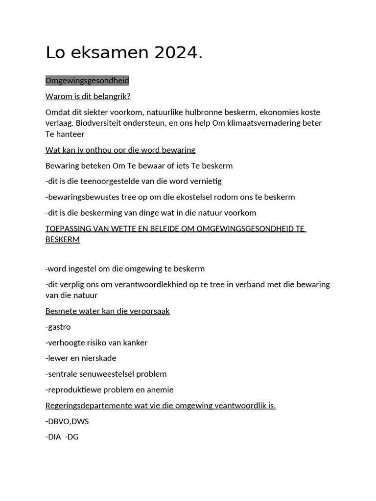 Lo Eksamen 2024 | PDF