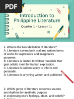 ASEAN LITERATURE - Notes | PDF | Narration | Narrative