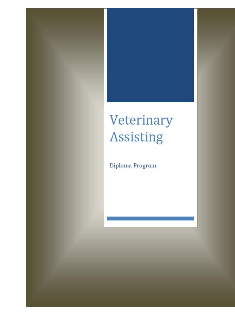 Vet Assisting Program Curriculum | PDF | Veterinary Medicine | Caregiver