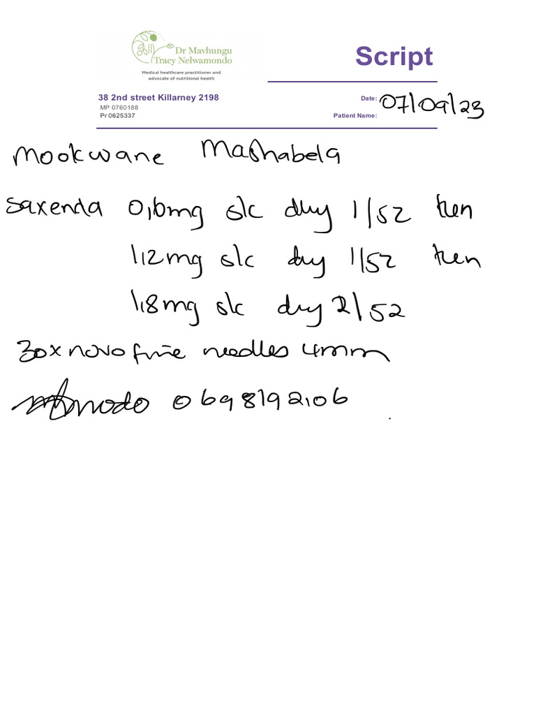 Mookwane Mashabela - Script | PDF