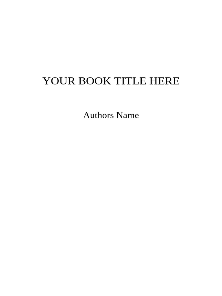 A5 Book Template | PDF