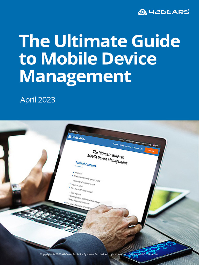 42Gears Mobile Device Management Guide | PDF | Mobile App | Cloud Computing