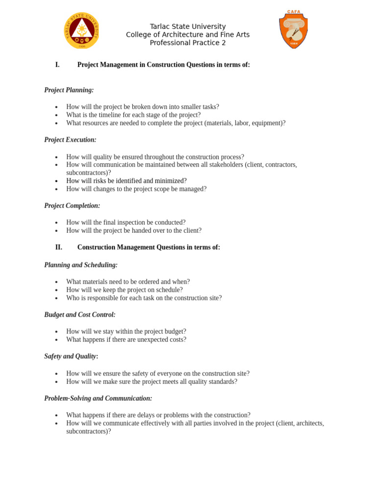 PP3 Questionnaires | PDF