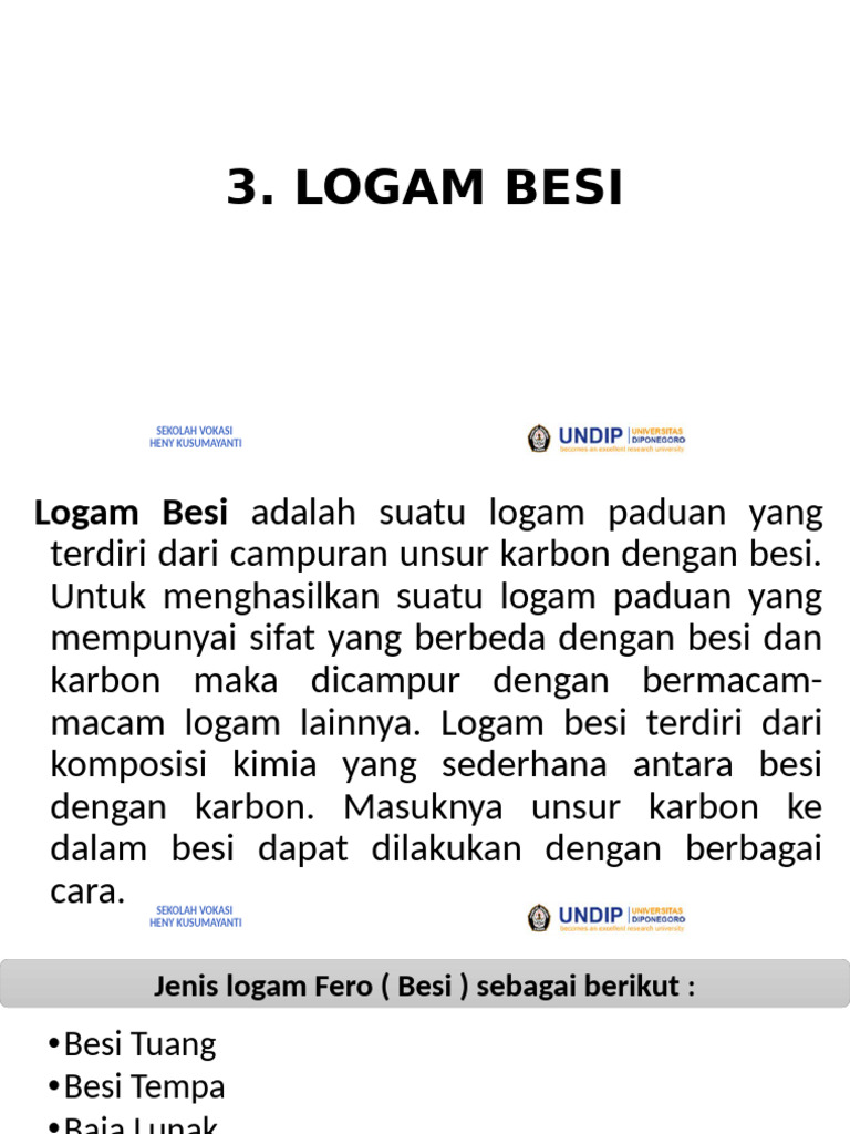 Proses dan Jenis Logam Besi | PDF