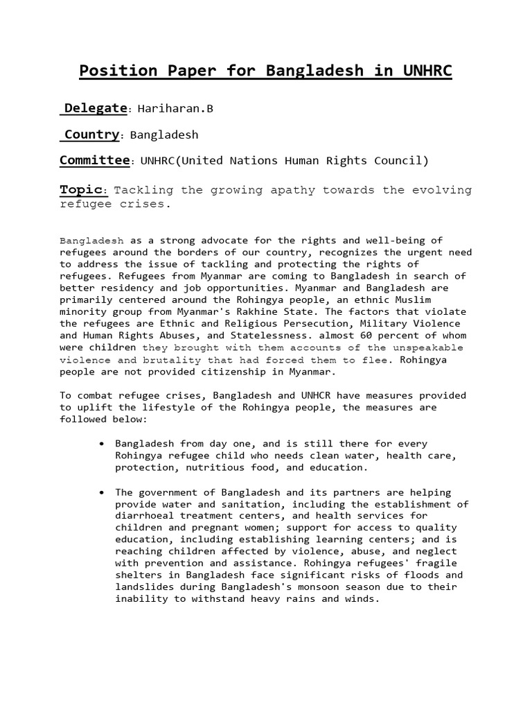 mun (1) | PDF | Rohingya People | Refugee