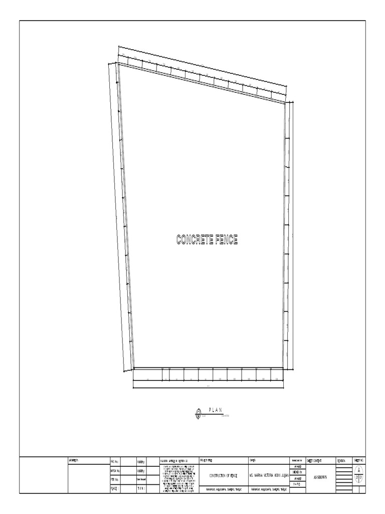 Construction of Fence Layout | PDF | Wall | Building Technology