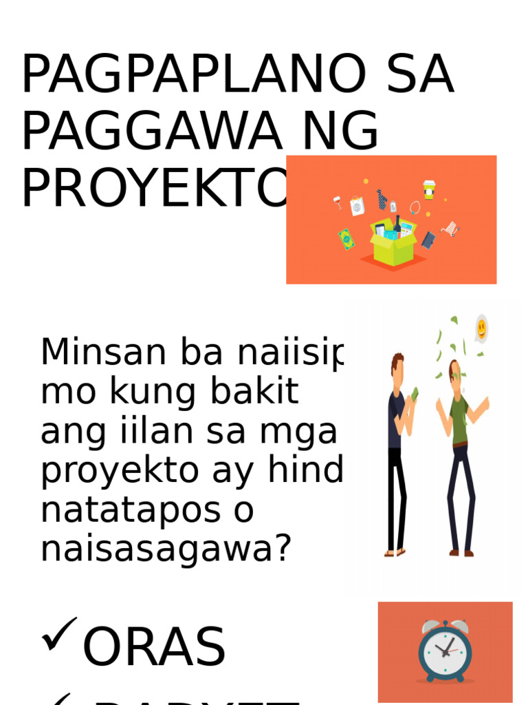 Pagpaplano Sa Paggawa NG Proyekto | PDF