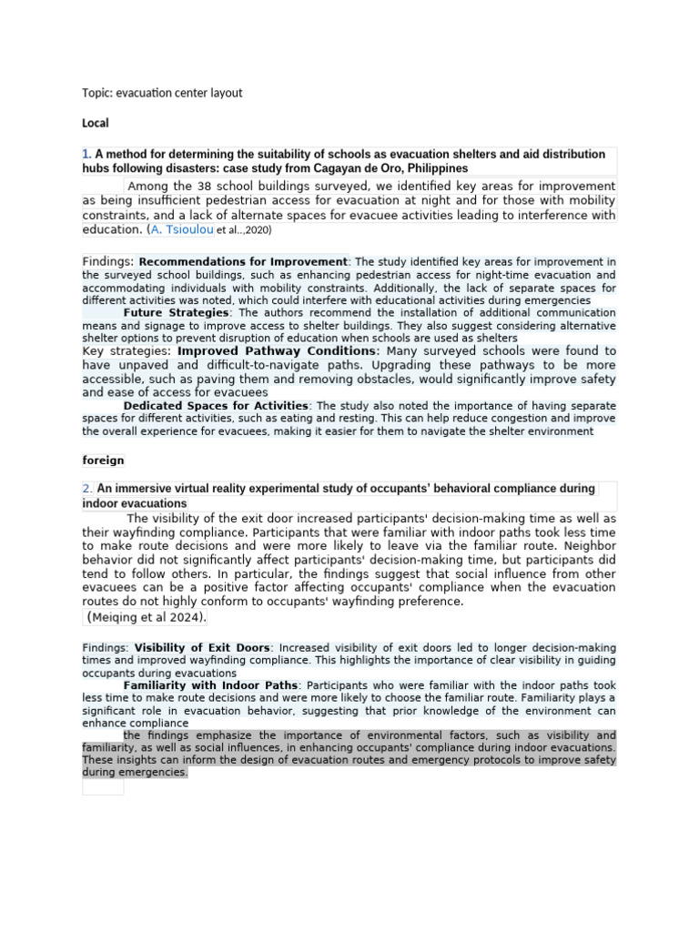 Rrls - Evacuation Center Layout | PDF | Emergency Evacuation