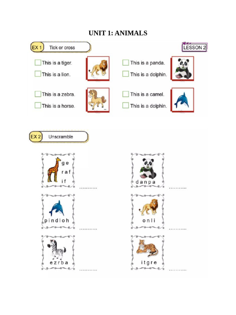 UNIT 1 - Lesson 2 | PDF
