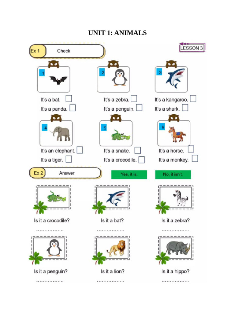UNIT 1 - Lesson 3 | PDF