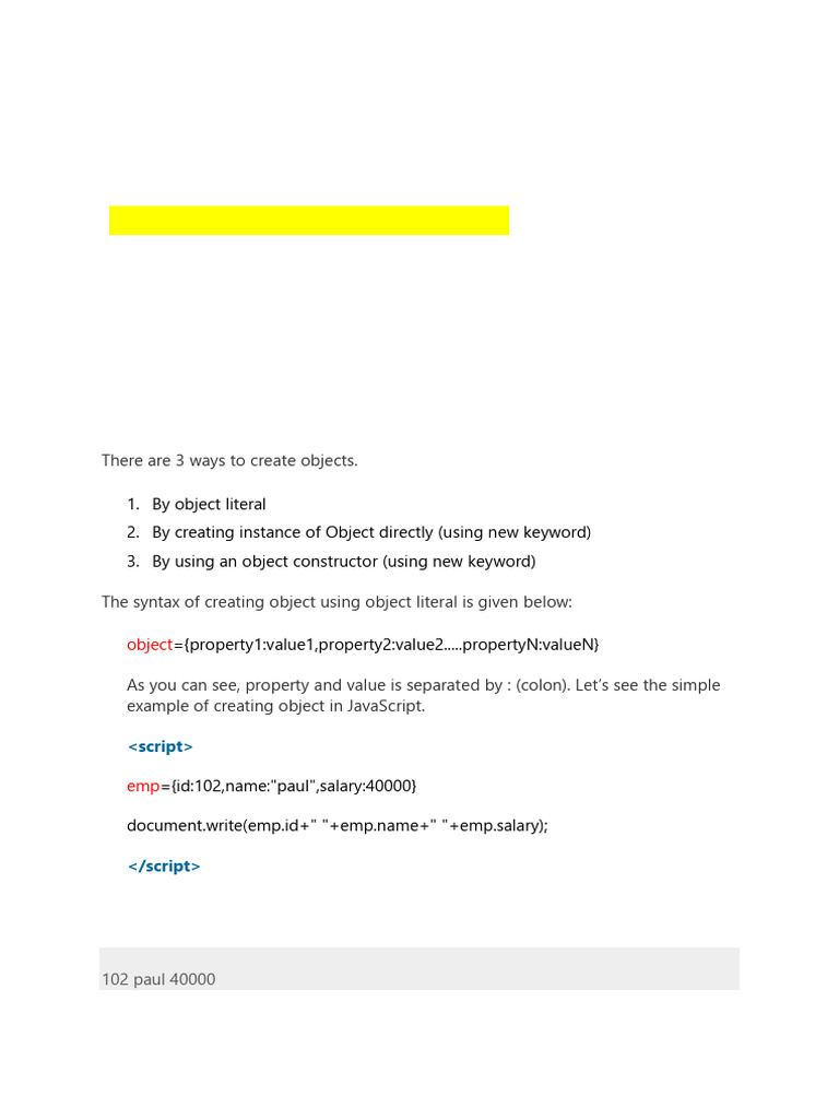 unit 4th javascript PDF | PDF | Document Object Model | Html unit 4th javascript PDF | PDF | Document Object Model | Html