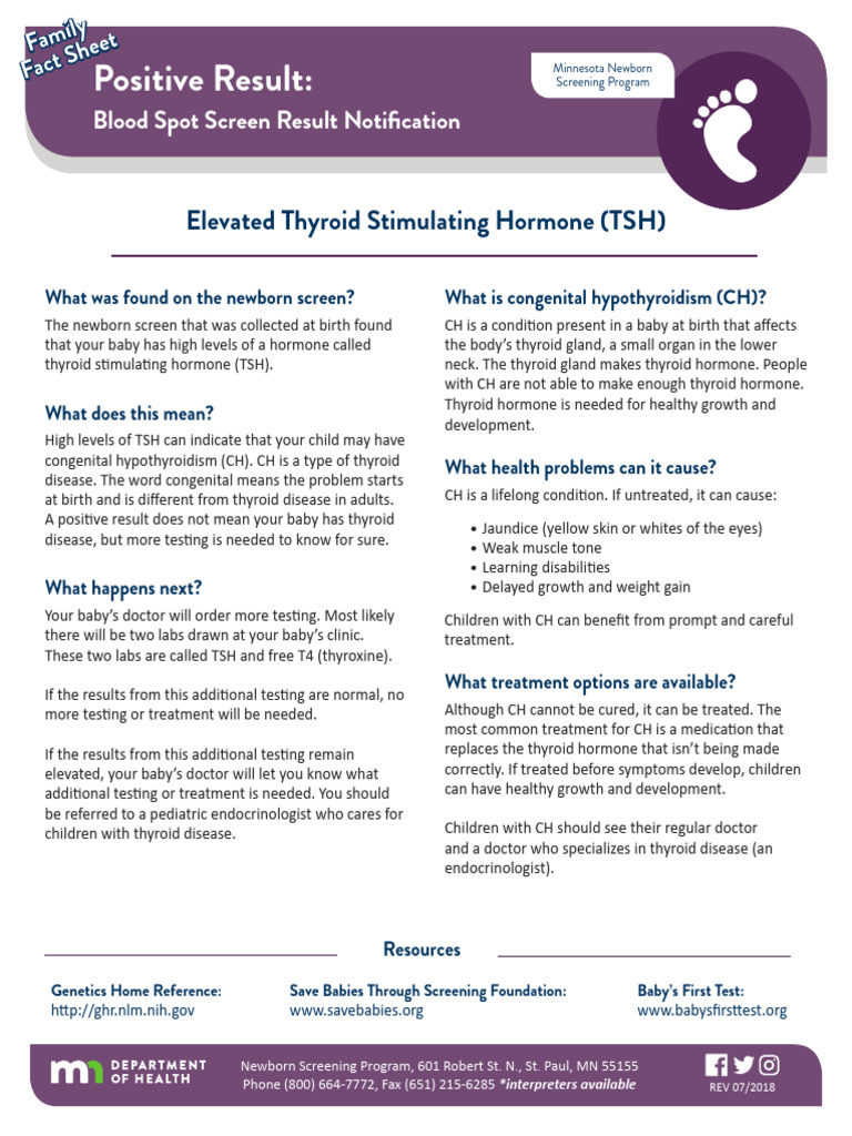 Elevated TSH Family | PDF | Thyroid | Thyroid Disease