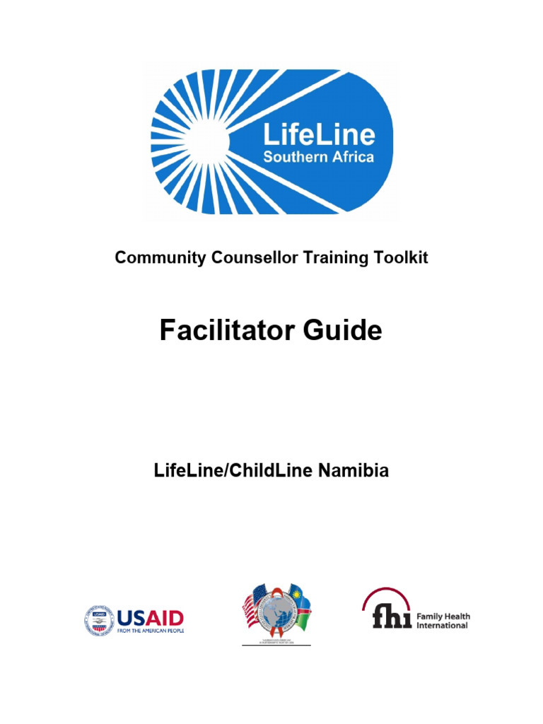 Community Counselor Training Toolkit - Facilitator Guide | PDF | Thought | Learning