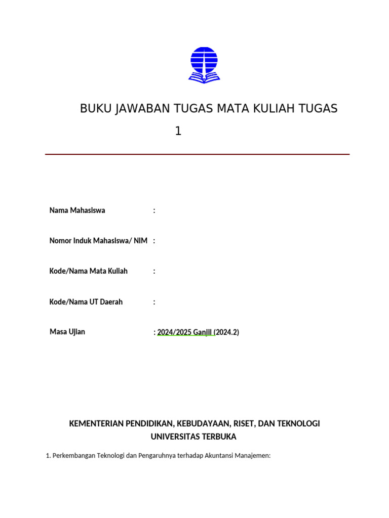 TMK 1 Akutansi Manajemen | PDF | Teknologi & Rekayasa