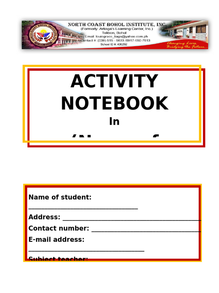 Activity-Notebook-Cover-format | PDF