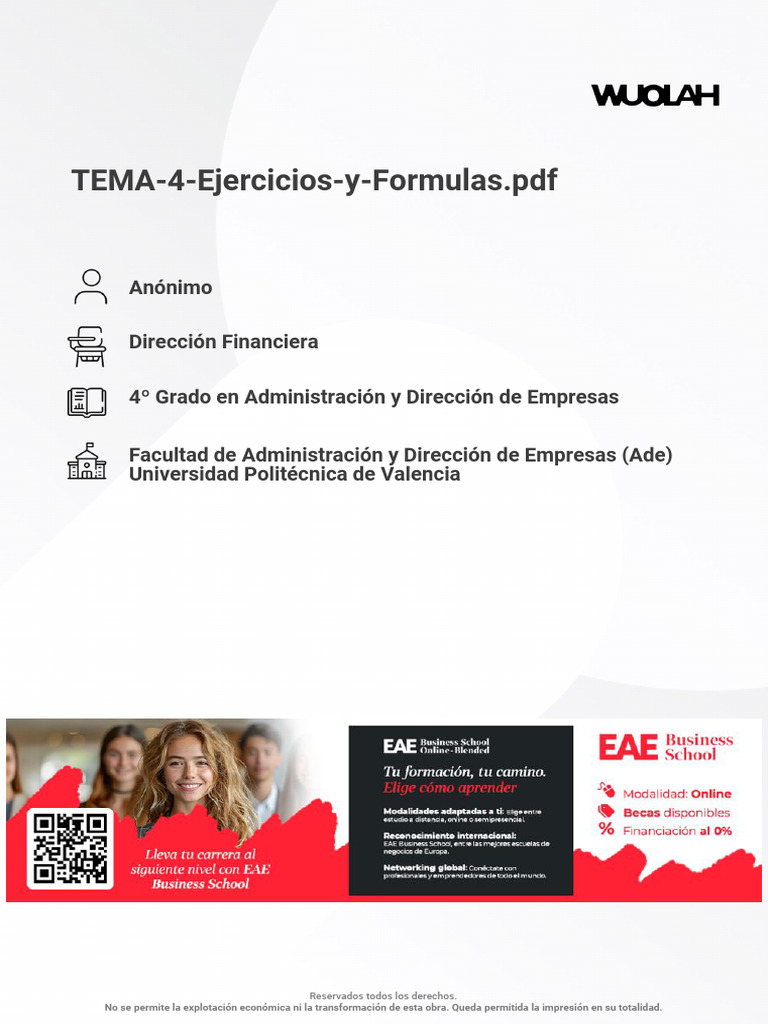 TEMA-4-Ejercicios-y-Formulas | PDF | Economias
